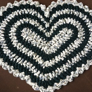 Crochet Heart ORIGINAL Rag Rug Pattern - Etsy