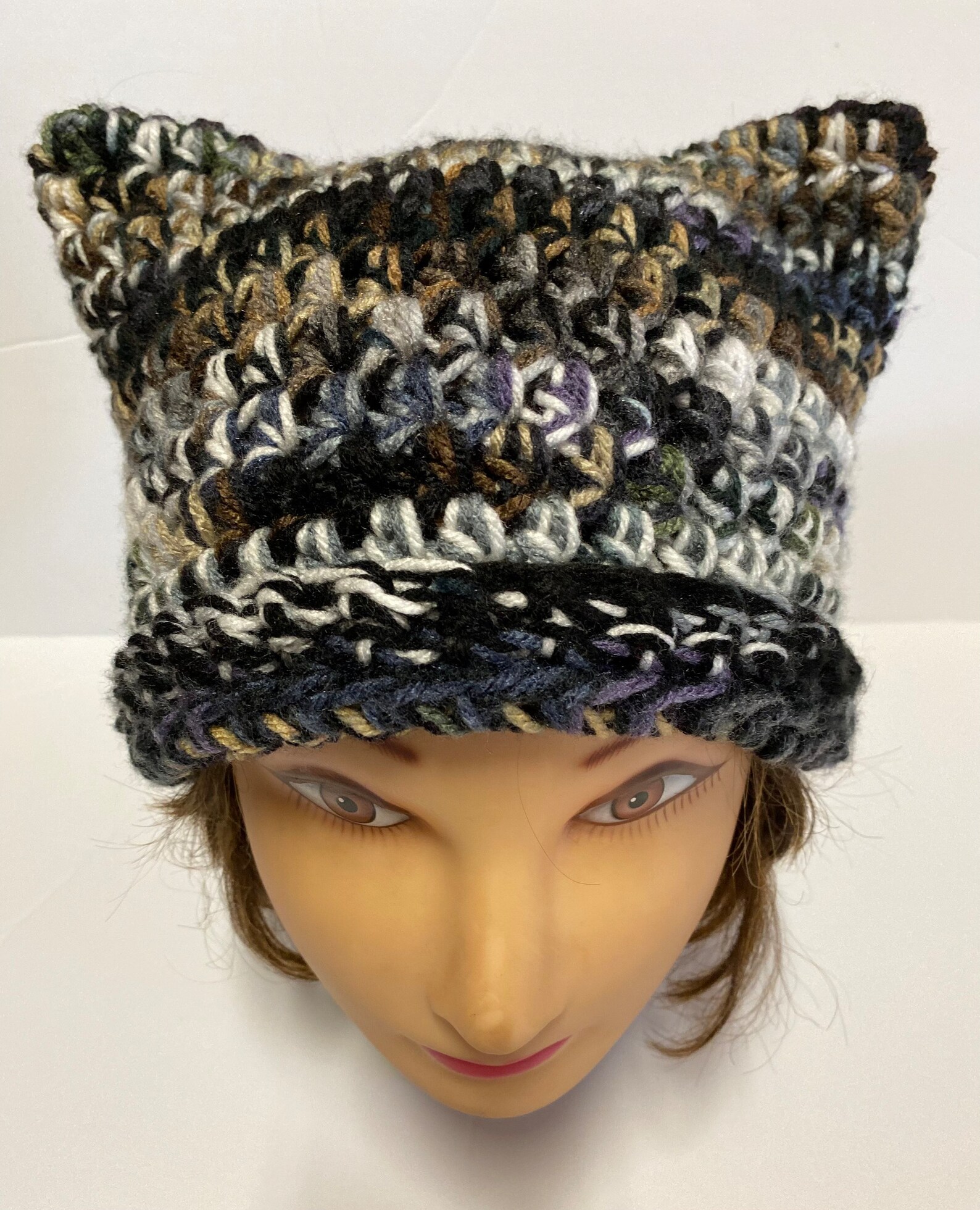 The Magic Scrap Crochet Happy Pussy Cat Hat PATTERN #12 (available for ...