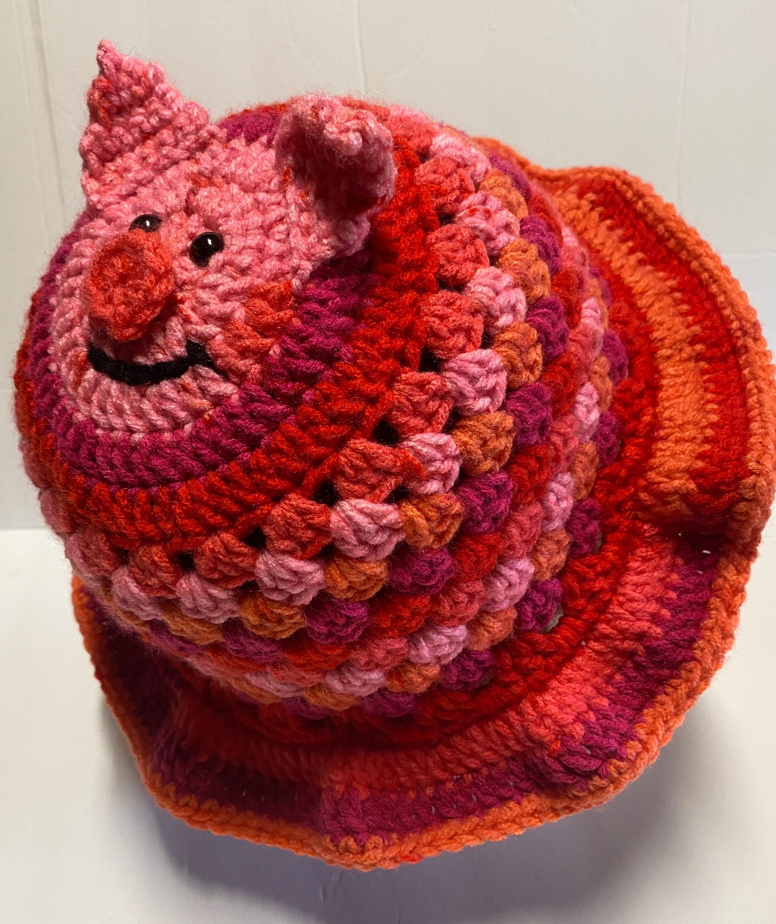 The Smiley Pig Crochet Bucket Hat PATTERN #23 (available for Free ...