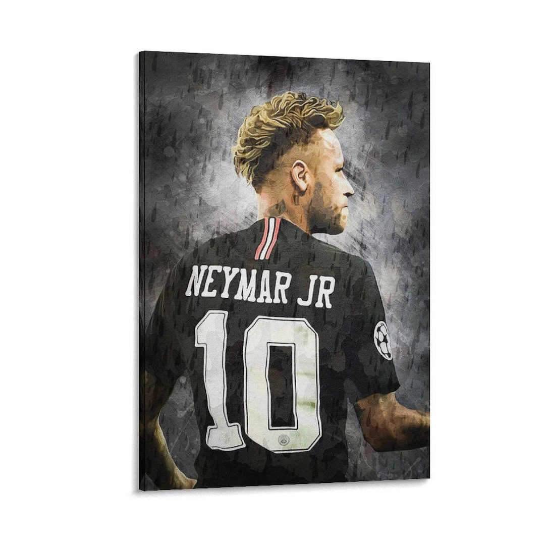 Soccer Player Star Neymar Jr PSG HD Sports Wall Art Picture Painting ...