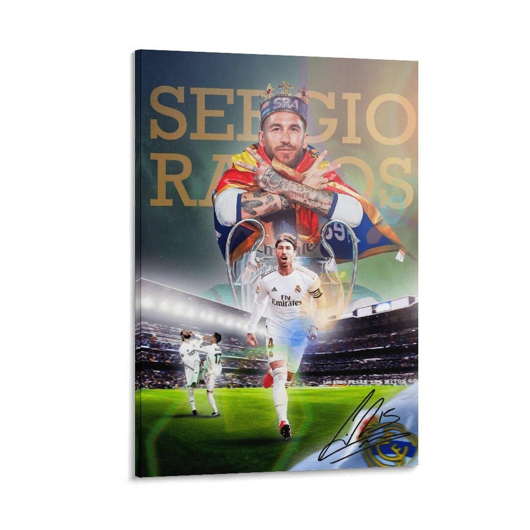 Sergio Ramos Signature Art Poster Classic Wall Art Picture Painting ...