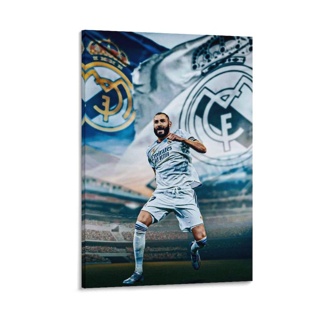 Karim Benzema Football Player Art Poster Wall Art Picture Painting ...