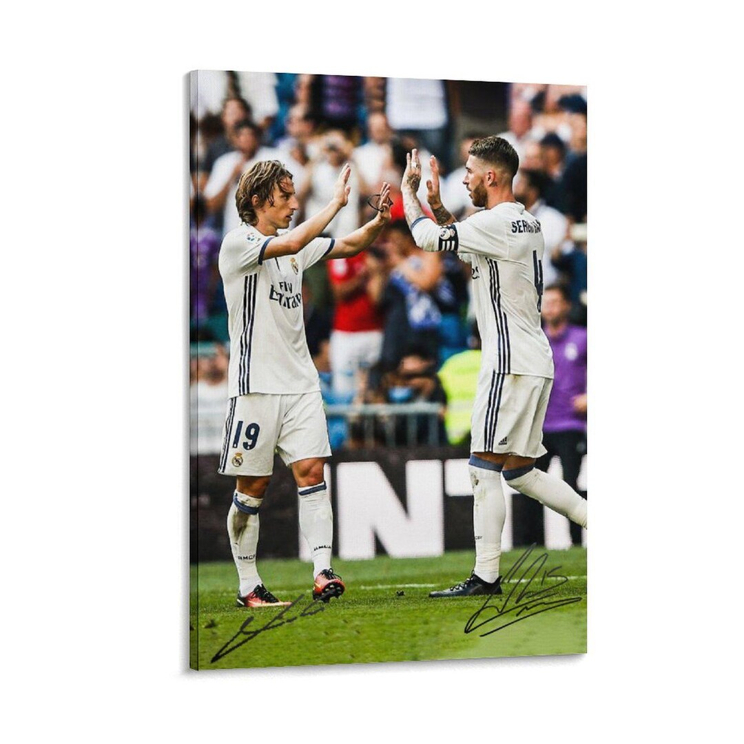 Football Star Sergio Ramos&luka Modric Classic Wall Art Picture ...