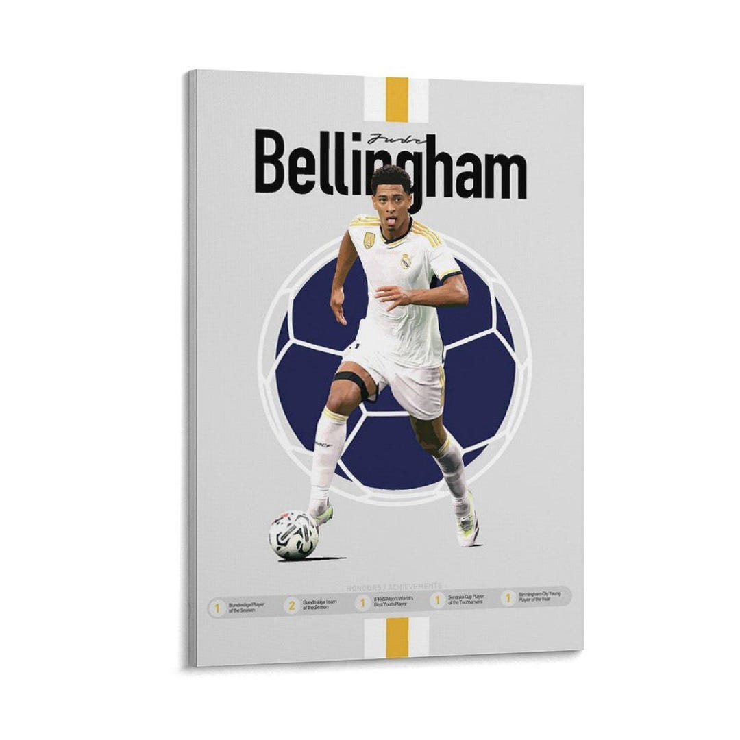 Jude Bellingham Art Classic Positions Football Poster Wall Art Picture ...