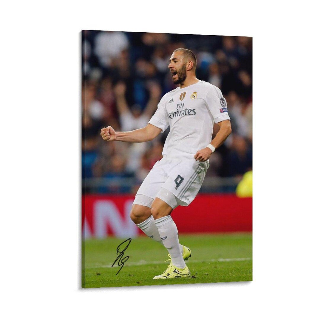 Karim Benzema Handsome Poster Wall Art Picture Painting Poster Canvas ...