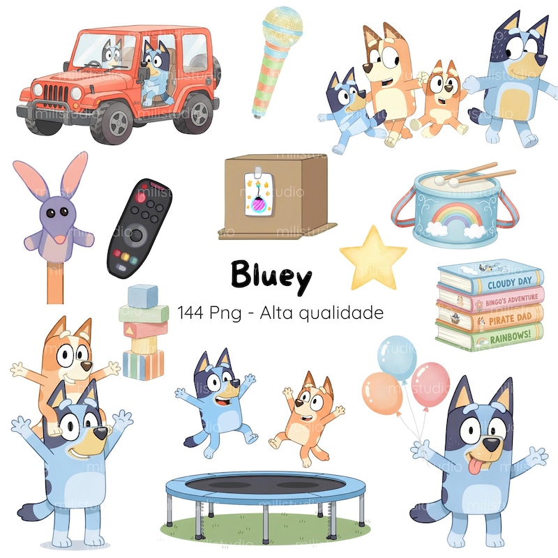 Bluey Outline Drawing - Etsy Canada