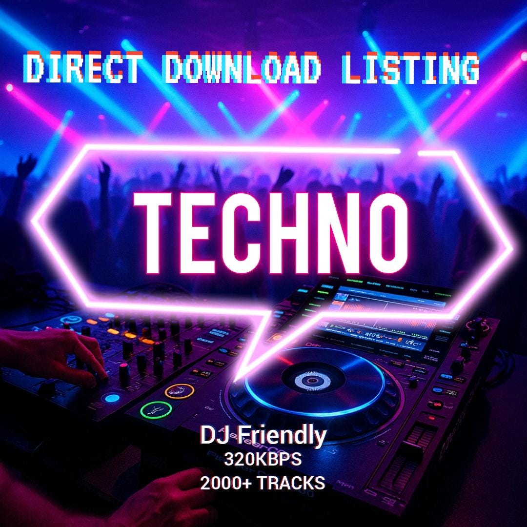 Techno Classics DJ Crate/ Collector 320kbs DL Link 2000+ High Quality ...