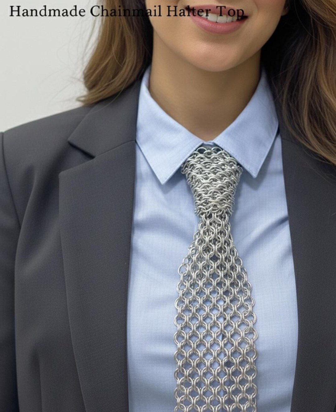 Chainmail Tie, Medieval Armor Jewelry, - Etsy