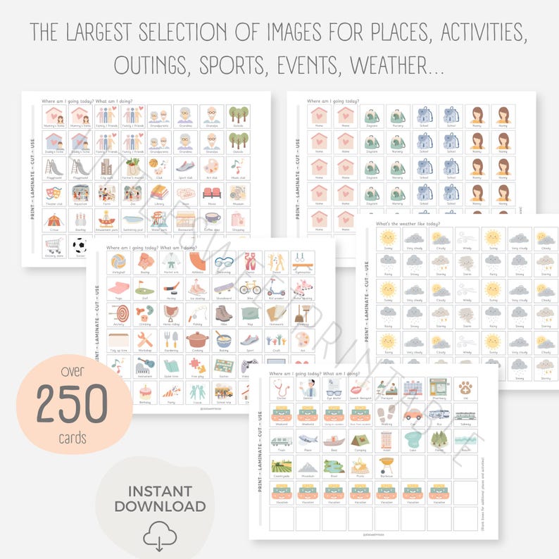 Weekly Calendar, Weekly Schedule for Kids, Visual Schedule, Daily ...