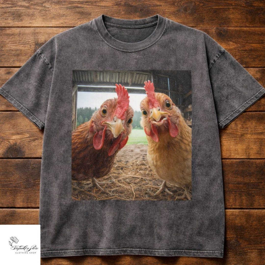 Funny Chicken Shirt, Meme Chicken Farm Animal Tee, Vintage 90s Graphic ...