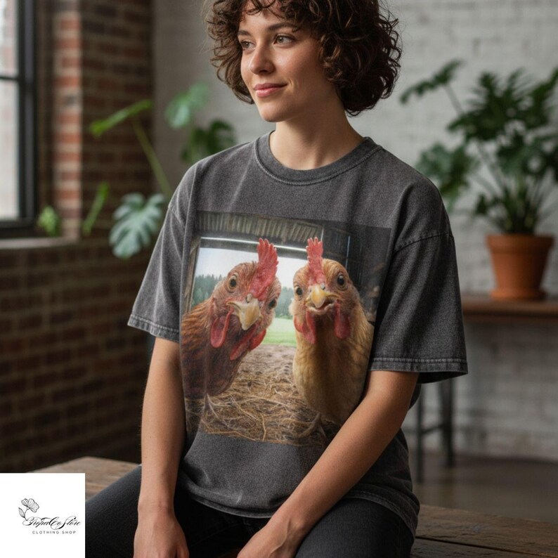 Funny Chicken Shirt, Meme Chicken Farm Animal Tee, Vintage 90s Graphic ...