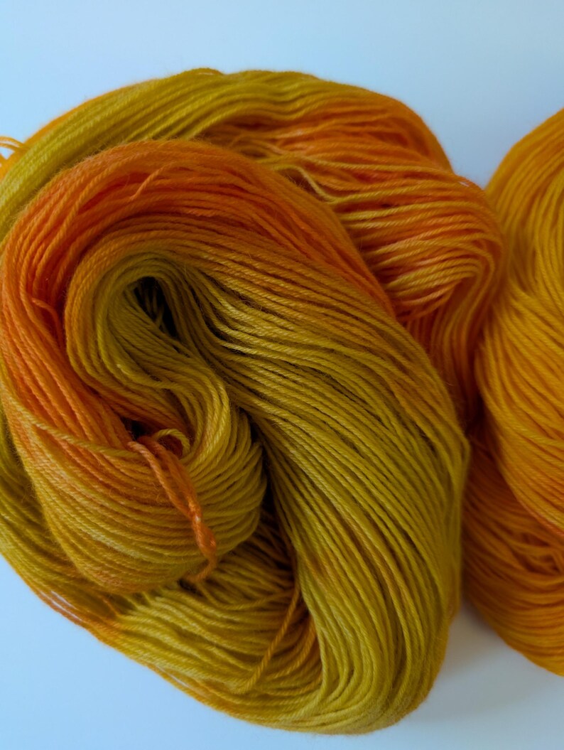 100g Gradient Yarn "caribbean Sunset", Base Price 155.00 Eur/kg, Yellow ...
