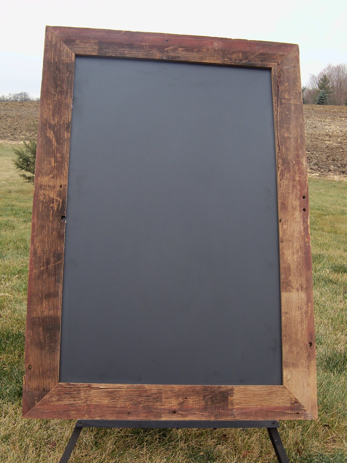 Custom Made Barnwood Framed Chalkboard - Etsy