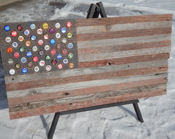 Bottle Cap Art American Flag - Etsy