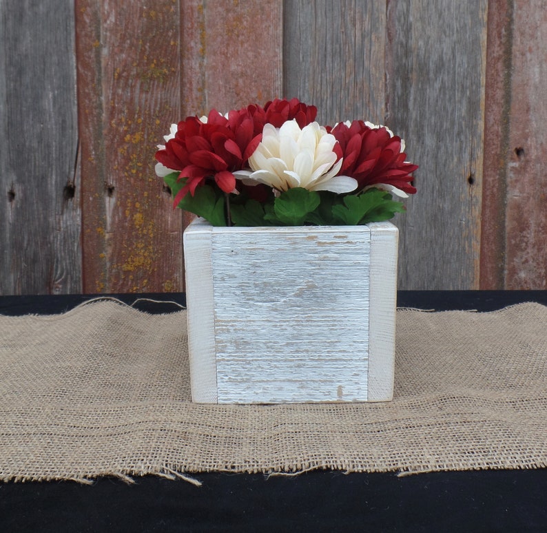 Barnwood Flower Box Rustic Flower Box Rustic Wedding Decor | Etsy
