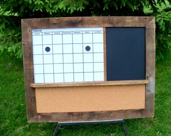 Custom Made Barnwood Framed Message Board Message Center Dry | Etsy