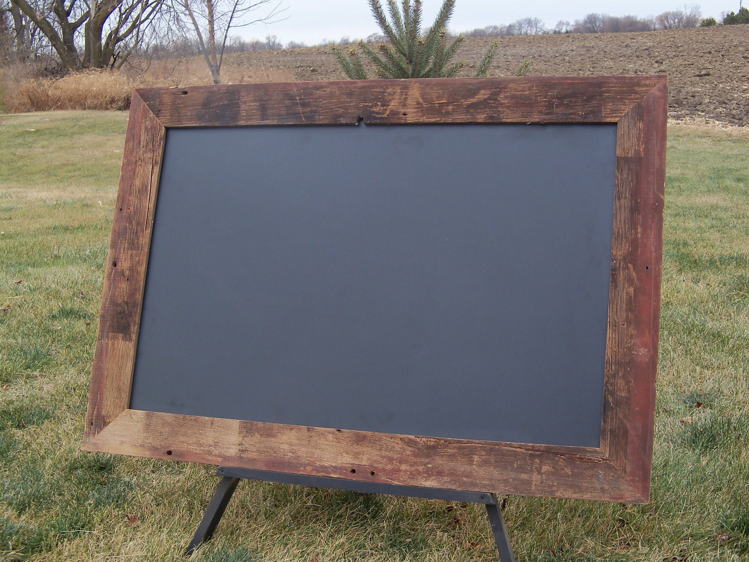 Custom Made Barnwood Framed Chalkboard - Etsy