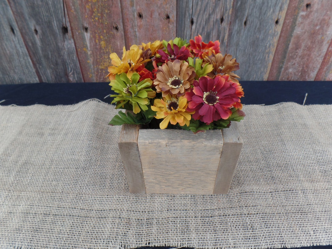 Weathered Flower Box, Barnwood Flower Box, Rustic Wedding Decor, Rustic ...