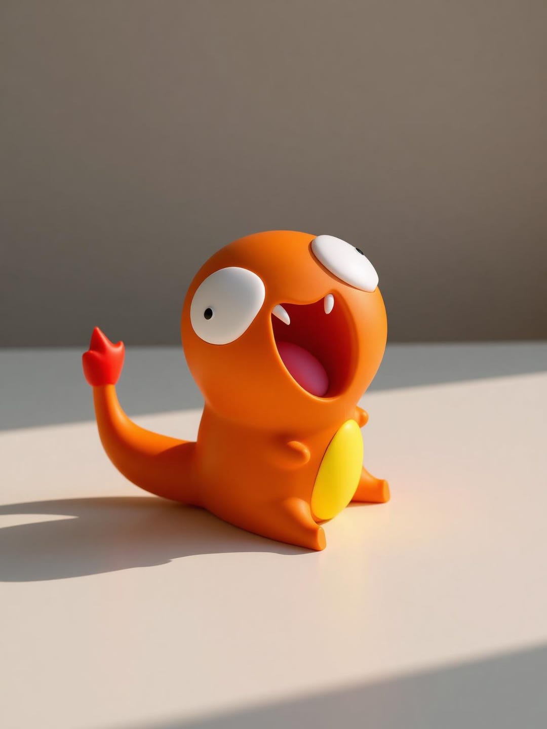 Silly Fire Lizard-anime Style 3D Printed Figure - Etsy