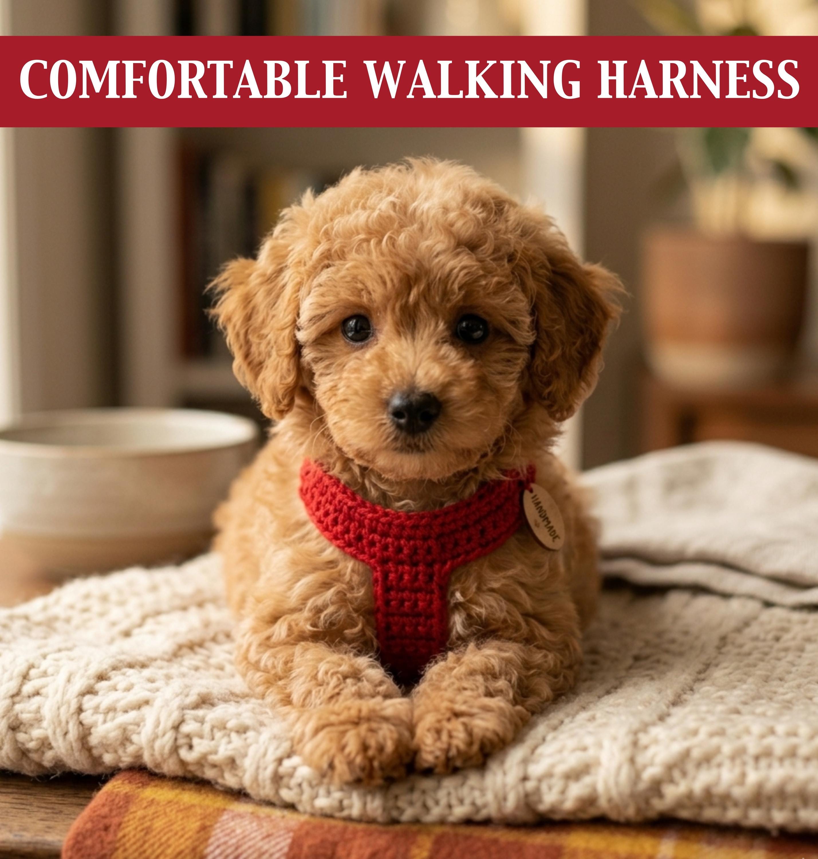 Crochet Dog Harness Pattern PDF, Small Dog Gift Crochet, Puppy Harness ...