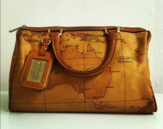 Vintage Alviero Martini Handbag // Prima Classe Europe // Martini Map ...