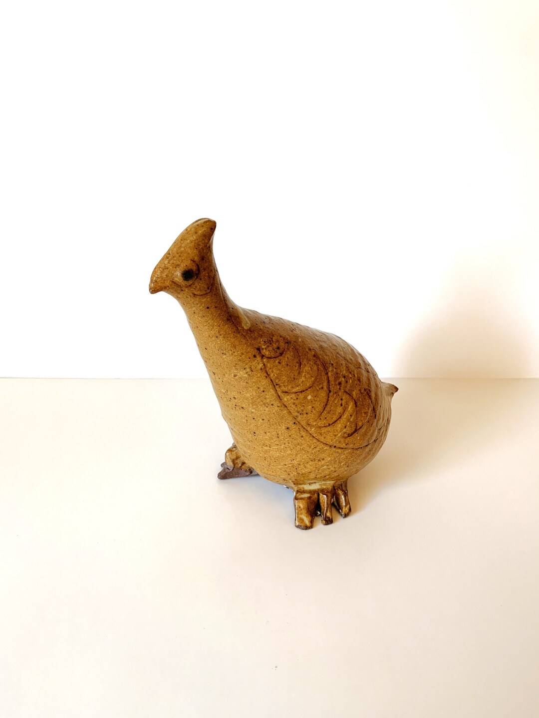 Vintage Frances Senska Stoneware Art Pottery Quail Partridge Bird ...