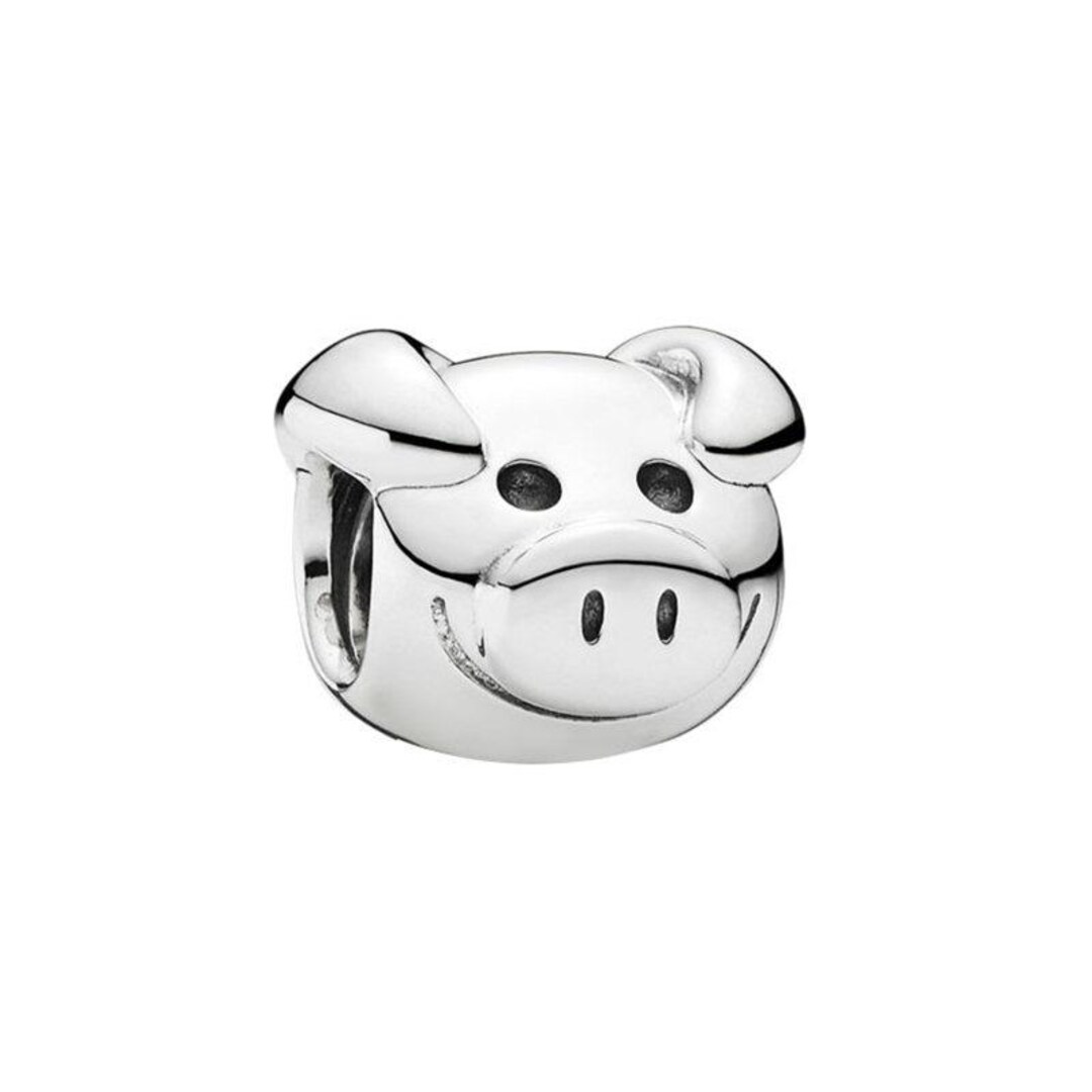 Pandora Playful Pig Sterling Silver Charm - Etsy