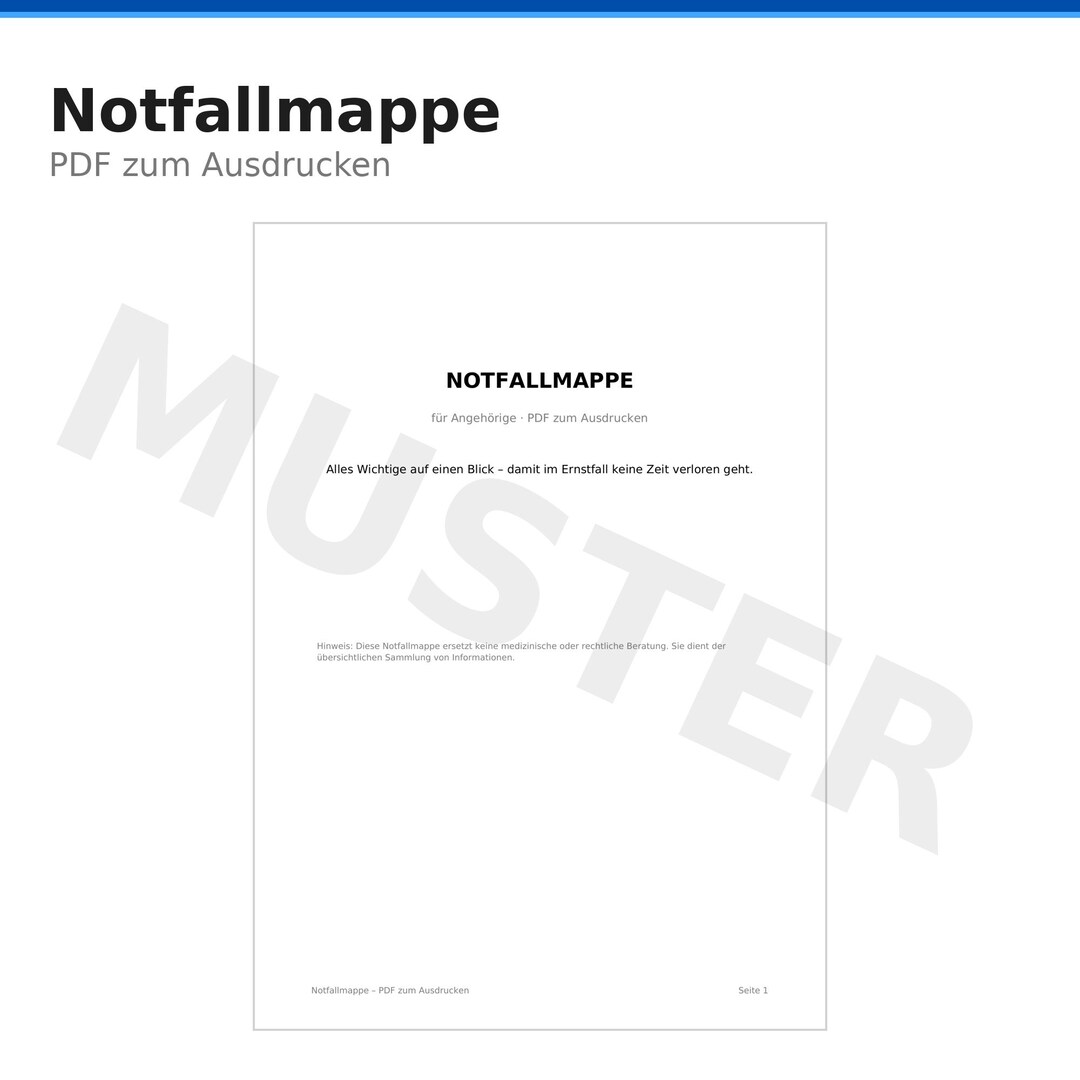 Emergency Folder PDF for Printing – Emergency Folder / Advance Care ...