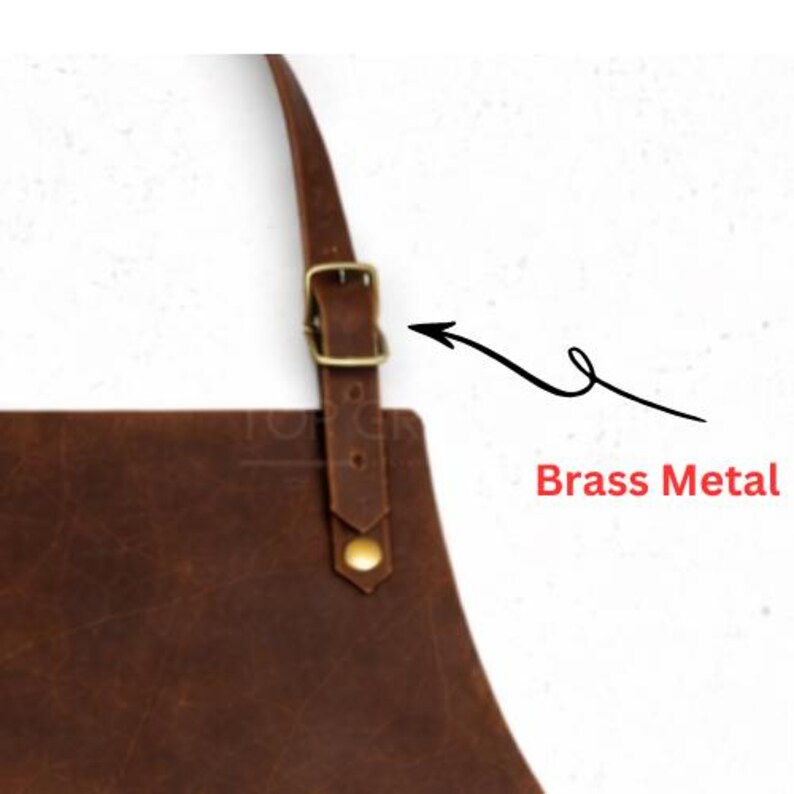 Handmade Brown Leather Work Apron: Heavy Duty Tool Apron With Pocket - Etsy