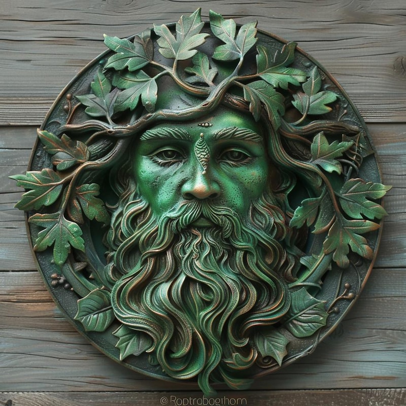 Green Man Sculpture - Etsy