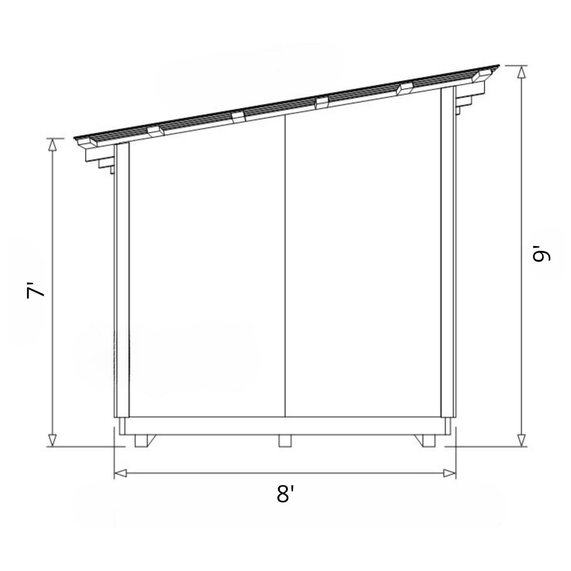 8x8 Garden Shed Plans PDF - DIY Wood Shed Plans, Storage Shed Blueprint ...