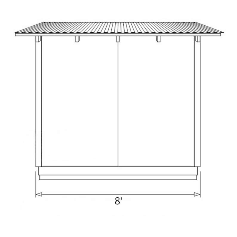 8x8 Garden Shed Plans PDF - DIY Wood Shed Plans, Storage Shed Blueprint ...