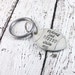 Football Dad Keychain Custom Hand Stamped Pewter Keychain Football ...
