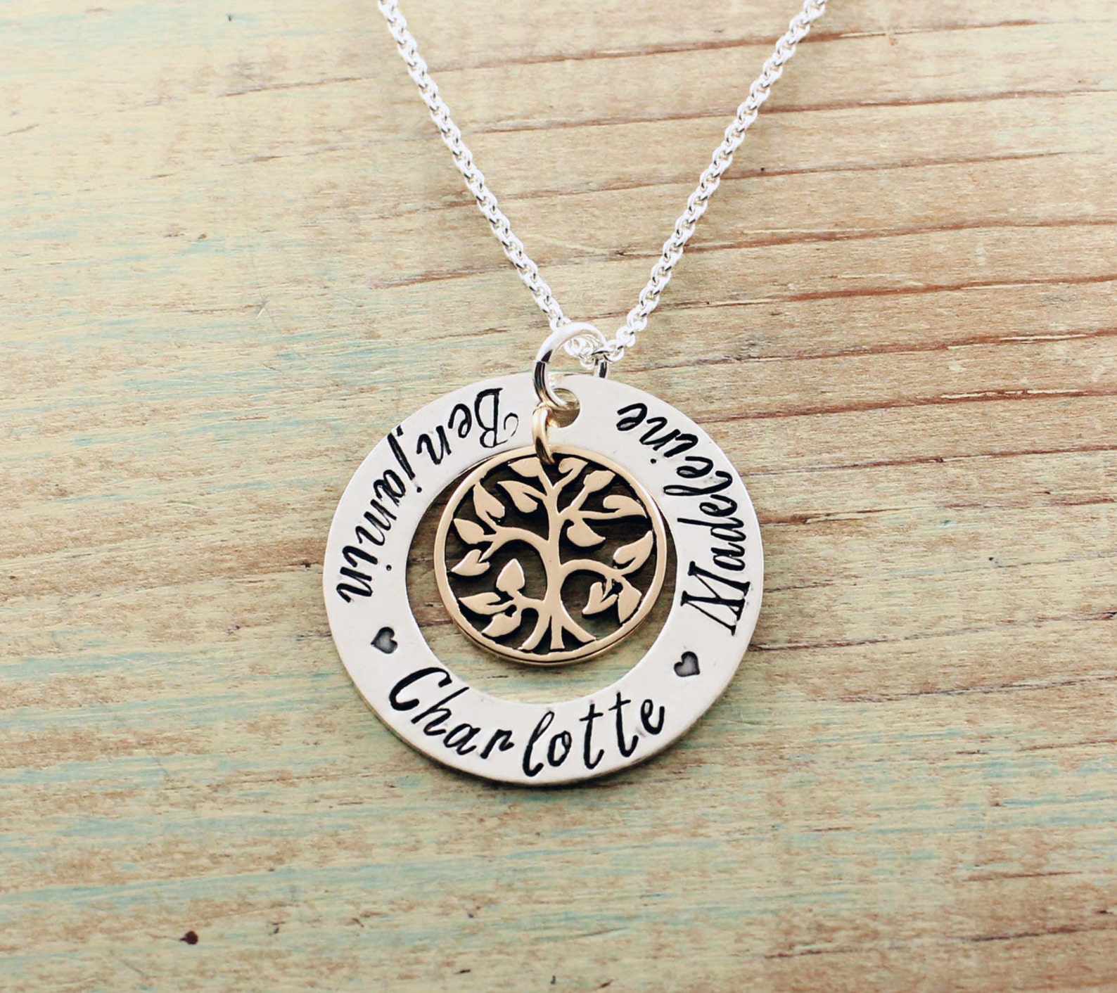 Hand Stamped Necklace Personalized Jewelry Sterling Silver - Etsy