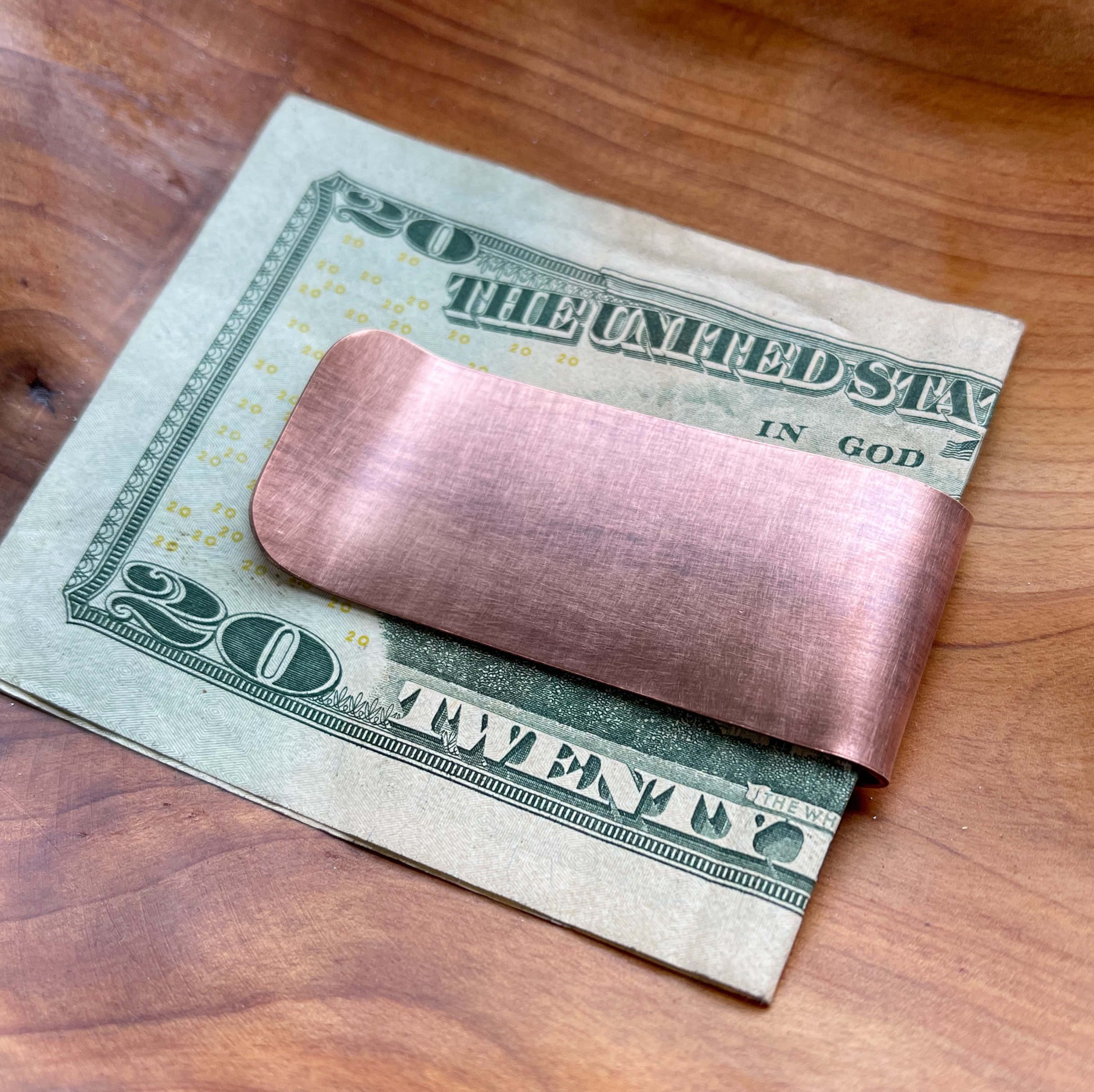 Personalized Copper Money Clip – Rustic Anniversary Gift - Etsy