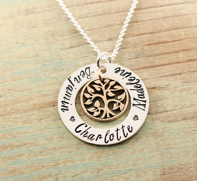 Hand Stamped Necklace Personalized Jewelry Sterling Silver - Etsy