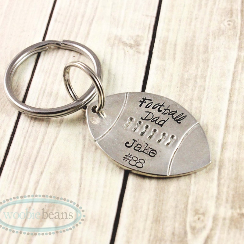 Football Keychain - Etsy