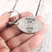 Football Dad Keychain Custom Hand Stamped Pewter Keychain Football ...
