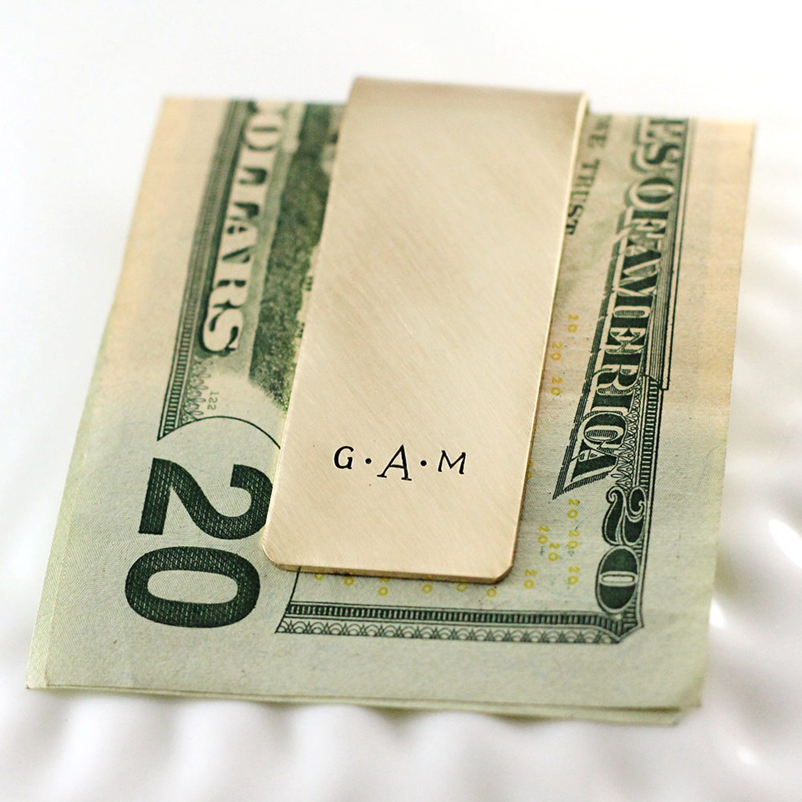Custom Gold Money Clip Monogrammed Money Clip Personalized - Etsy