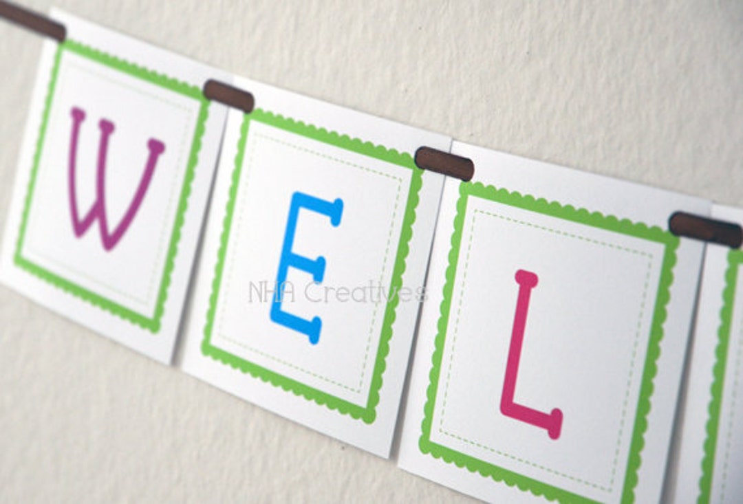 Welcome Back to School Banner - Bookworm - DIY Printable Digital File ...