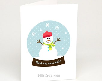 Snowman Thank You | Etsy