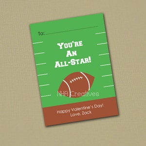 Personalized Sports Valentine's Day Cards - Soccer, Baseball ...