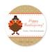 Personalized Thanksgiving Turkey Favor Tag DIY Printable Digital File ...