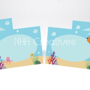 Under the Sea Place Cards - DIY Printable Digital File - Etsy