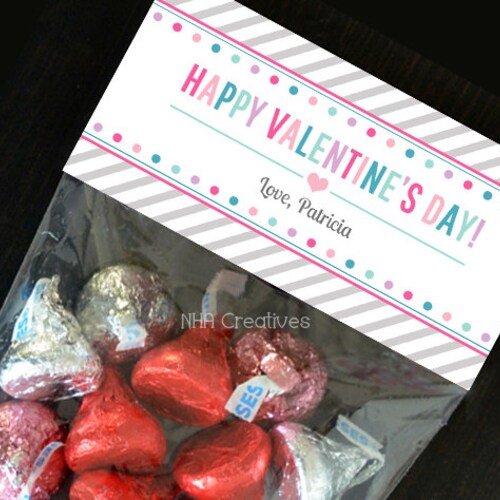 Printable Valentine's Day Treat Bag Toppers Valentines - Etsy