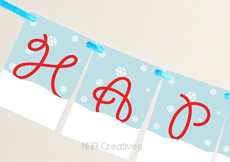 Christmas Banner Happy Holidays With Gingerbread House and - Etsy