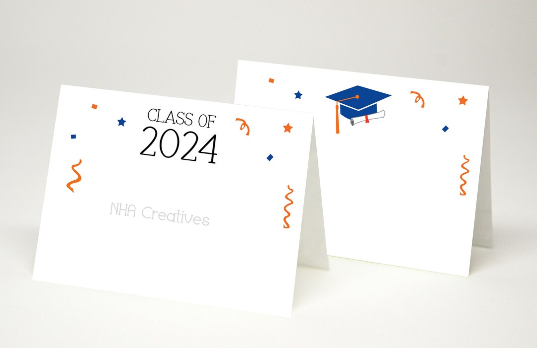 Custom Graduation Place Cards DIY Printable Digital File - Etsy