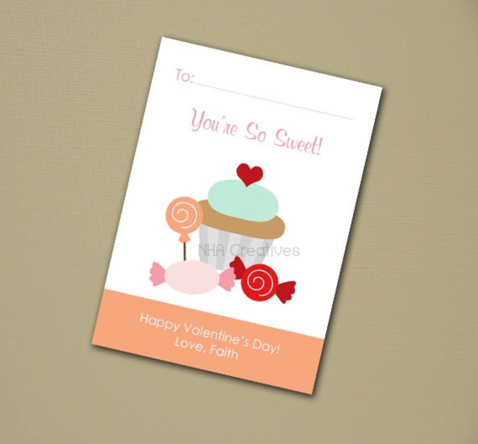Personalized Sweet Valentine's Day Cards Sweets - Etsy