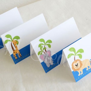 Animal Place Cards - Boy or Girl - DIY Printable Digital File - Etsy