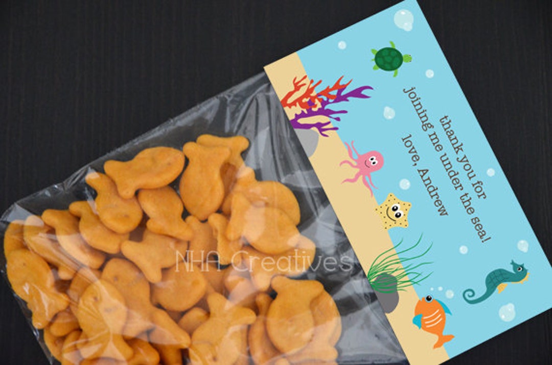 Personalized Under the Sea Treat Bag Topper - DIY Printable Digital ...